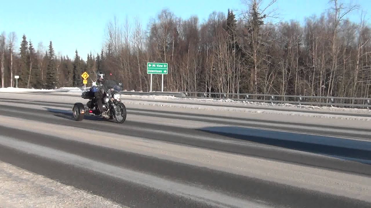 Alaska Winter Riding- Trike motorcycle - YouTube