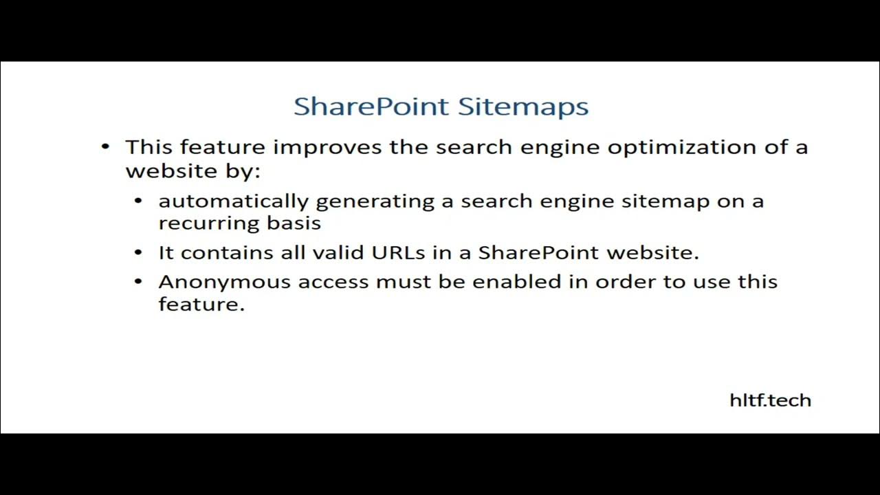 SharePoint sitemaps | Robots.txt file in SharePoint | Microsoft SharePoint onpremise - YouTube