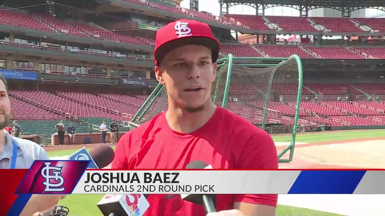Cardinals 18-year-old second-round pick Joshua Baez visits Busch Stadium - YouTube