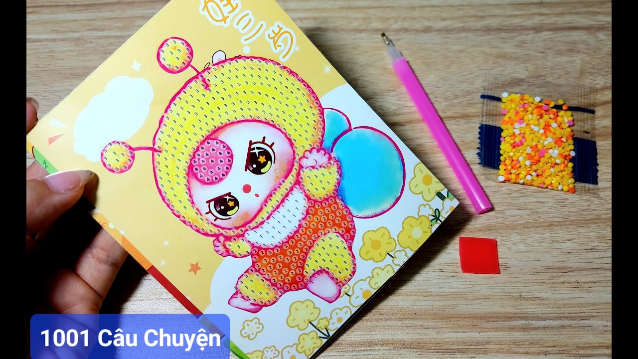 Thiết kế tranh đính đá Baby Three Banda xinh đẹp, Baby Three Con Ong ...