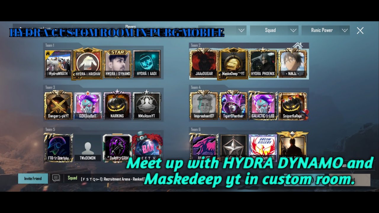 Meet up with HYDRA DYNAMO in PUBG MOBILE - YouTube