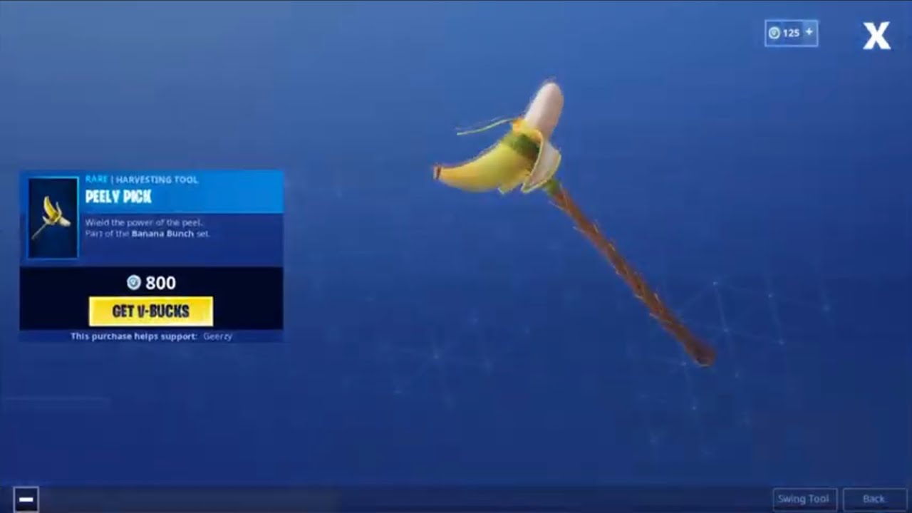 Item Shop | New Pickaxe: Peely Pick - YouTube