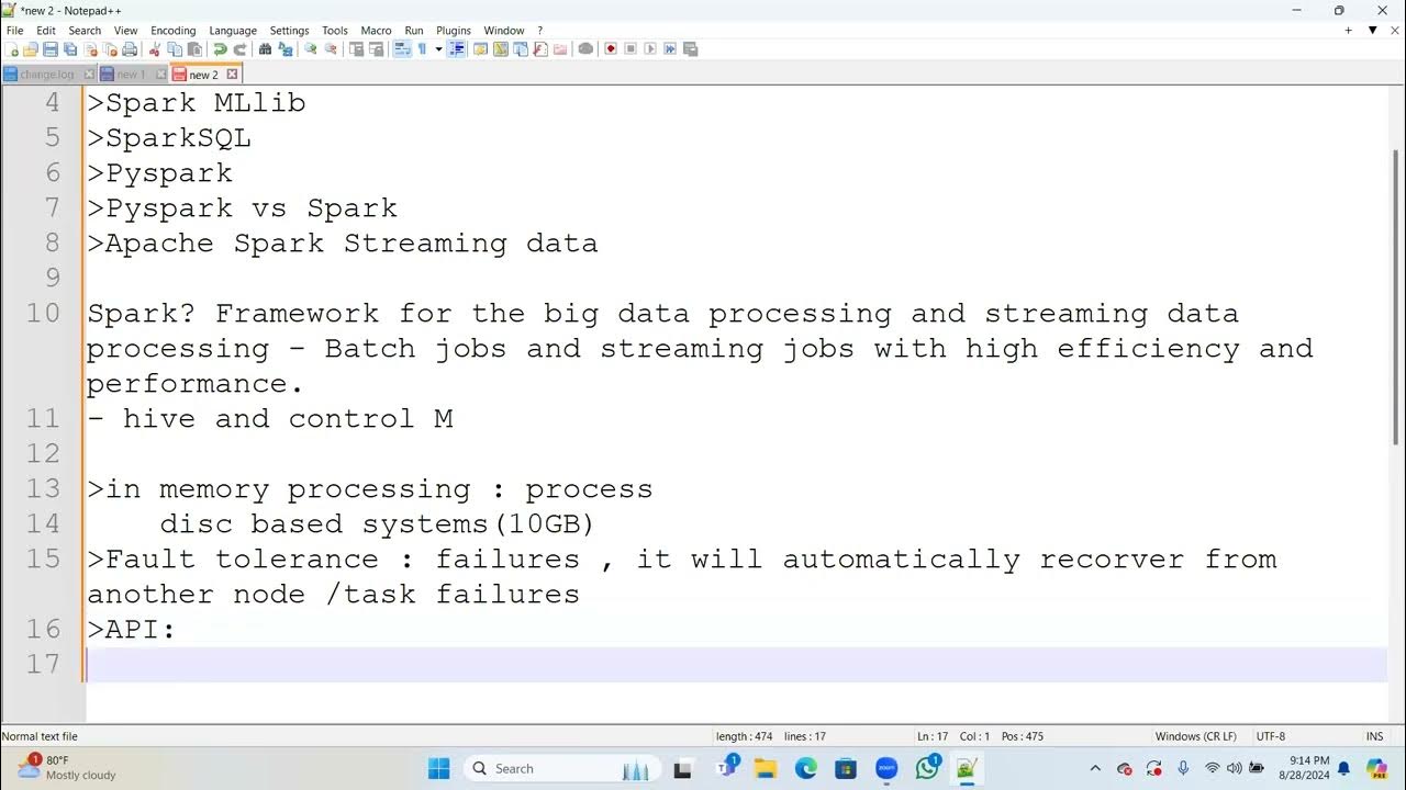 Apache Spark introduction 20240828 Recording 1920x1080 - YouTube