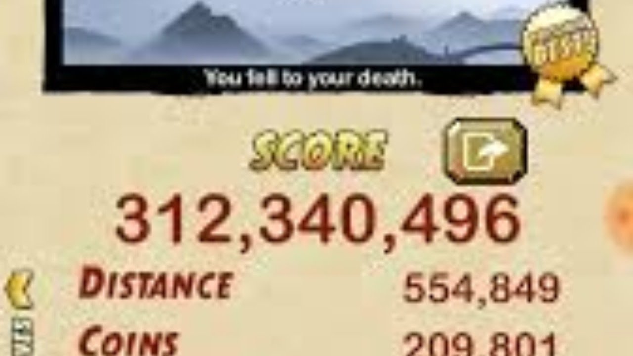 Temple Run 2 High score - YouTube