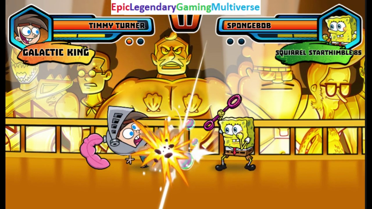 Timmy Turner VS SpongeBob SquarePant In A Nickelodeon Super Brawl World ...