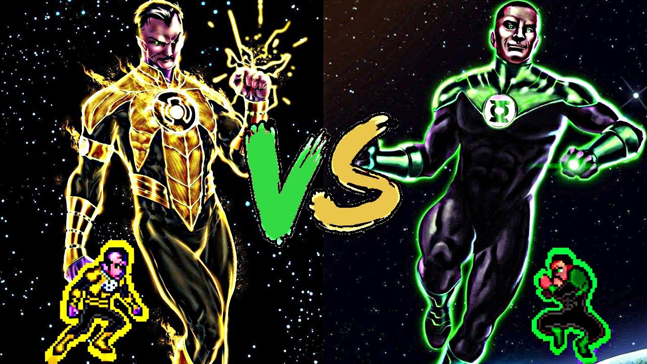Green Lantern VS Sinestro (DC Comics) - Mugen - YouTube