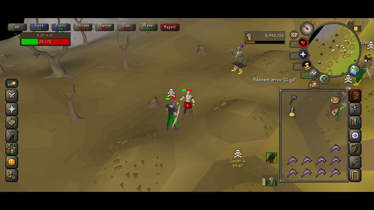 osrs f2p pk r em a ke deathmatch - YouTube