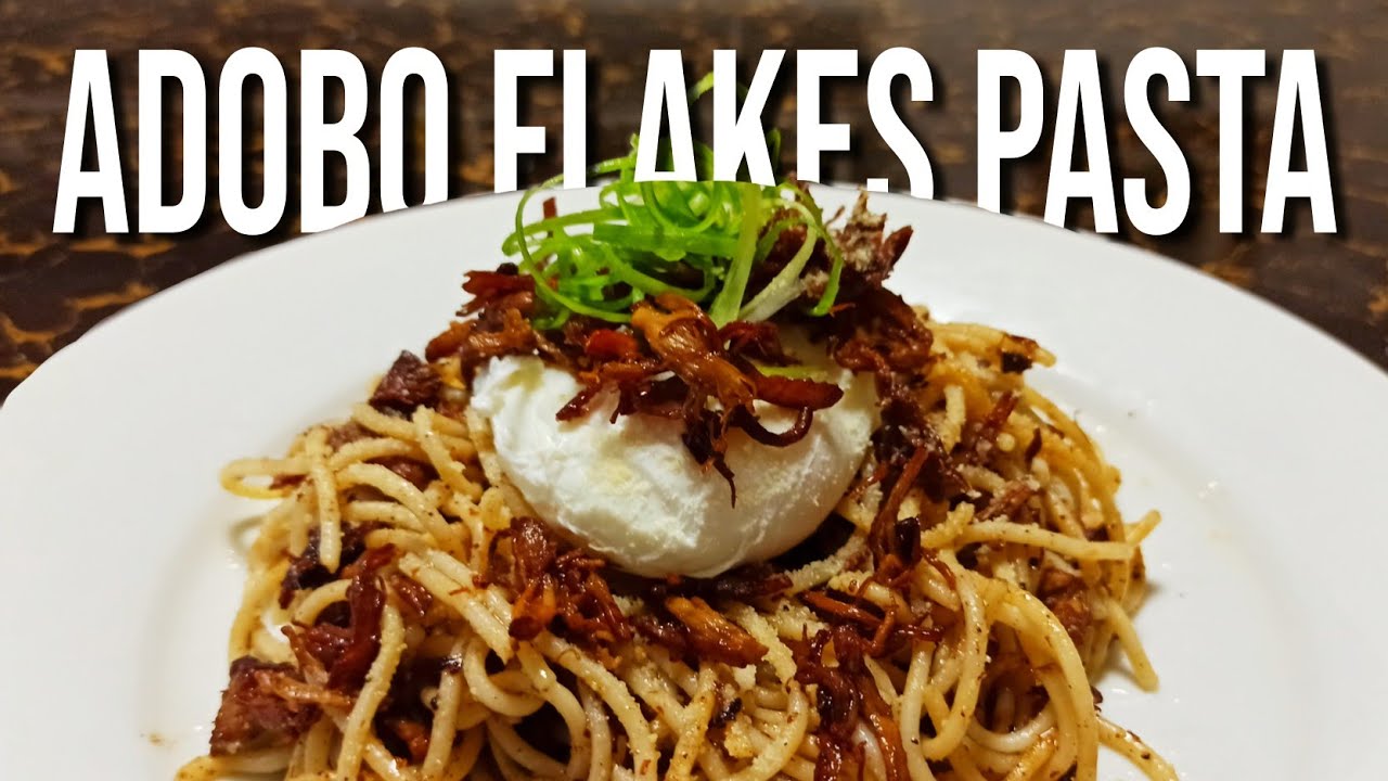 Adobo Flakes Pasta | Adobo Pasta | with Poach Egg Filipino-Italian ...