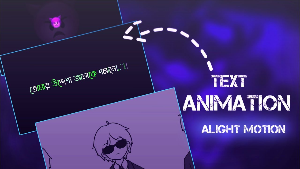 New Text Animation Effect Tutorial..! 🖤 Alight Motion - YouTube