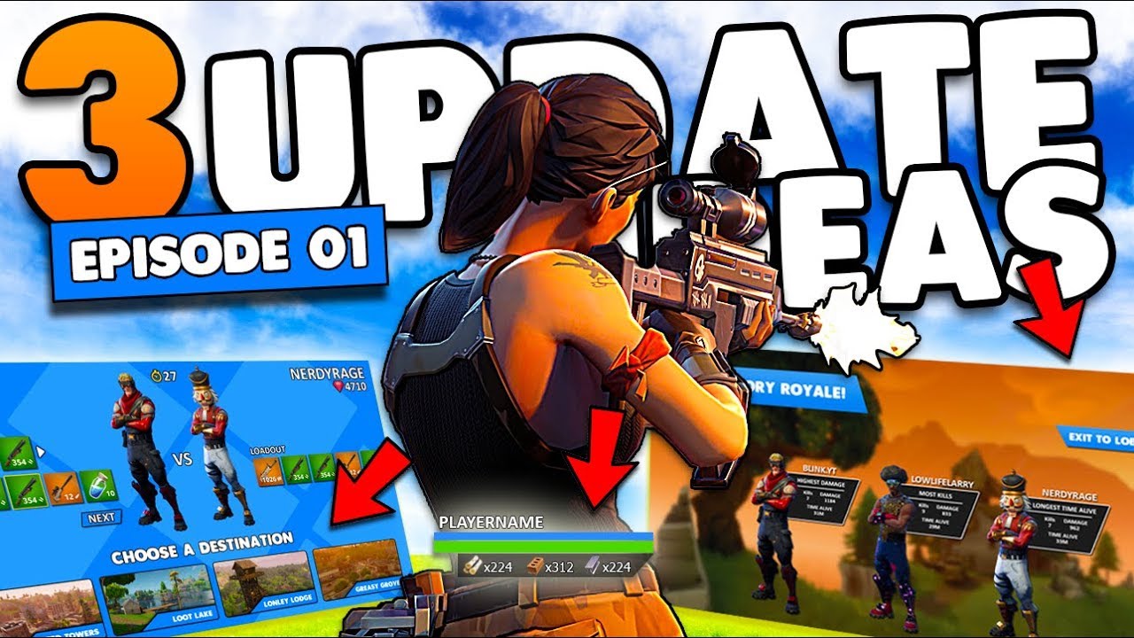 3 Ideas Fortnite Should Add | EP.01 | Improved UI, Duel Arena, Material ...
