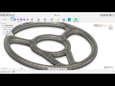 Fusion 360 Tutorial #53 | 3D Feeform Surface - YouTube