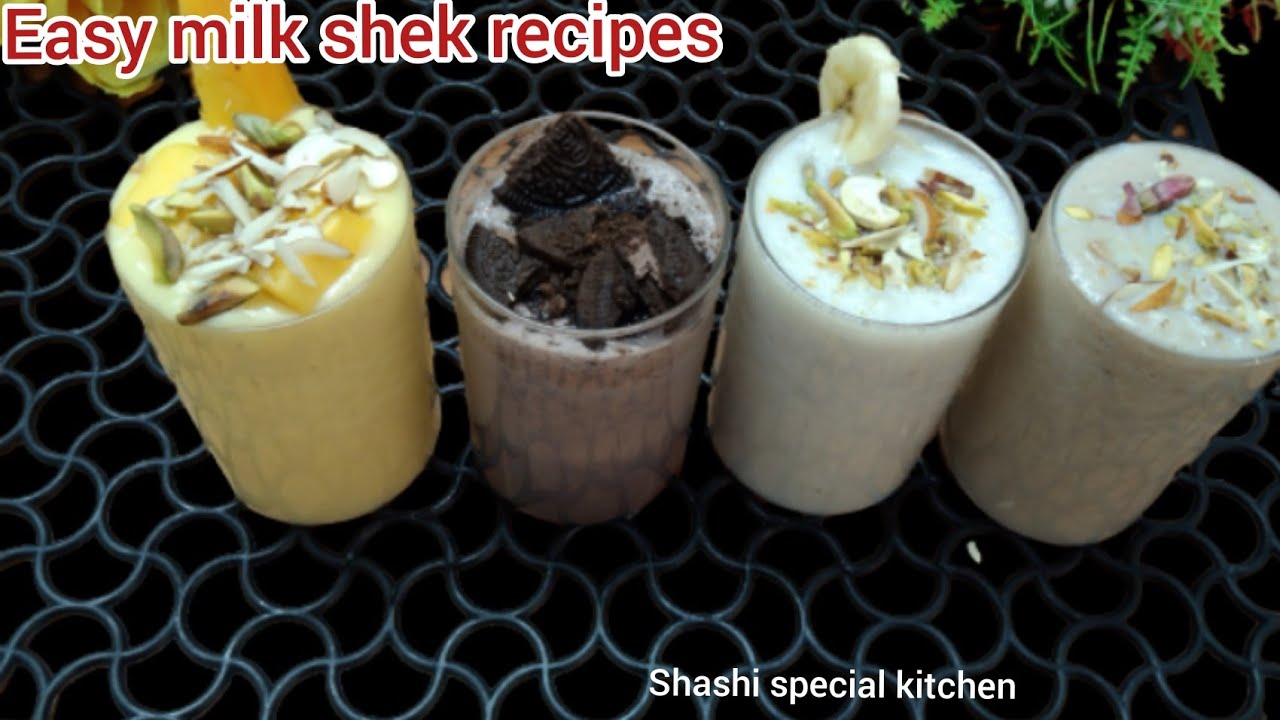 4 easy milk shek recipe milk shek recipe Fruits milk shake milk shek ...