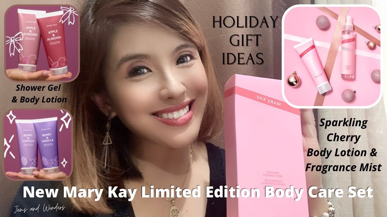 New Mary Kay Sparkling Cherry Body Care Set Product Demo & Review ...