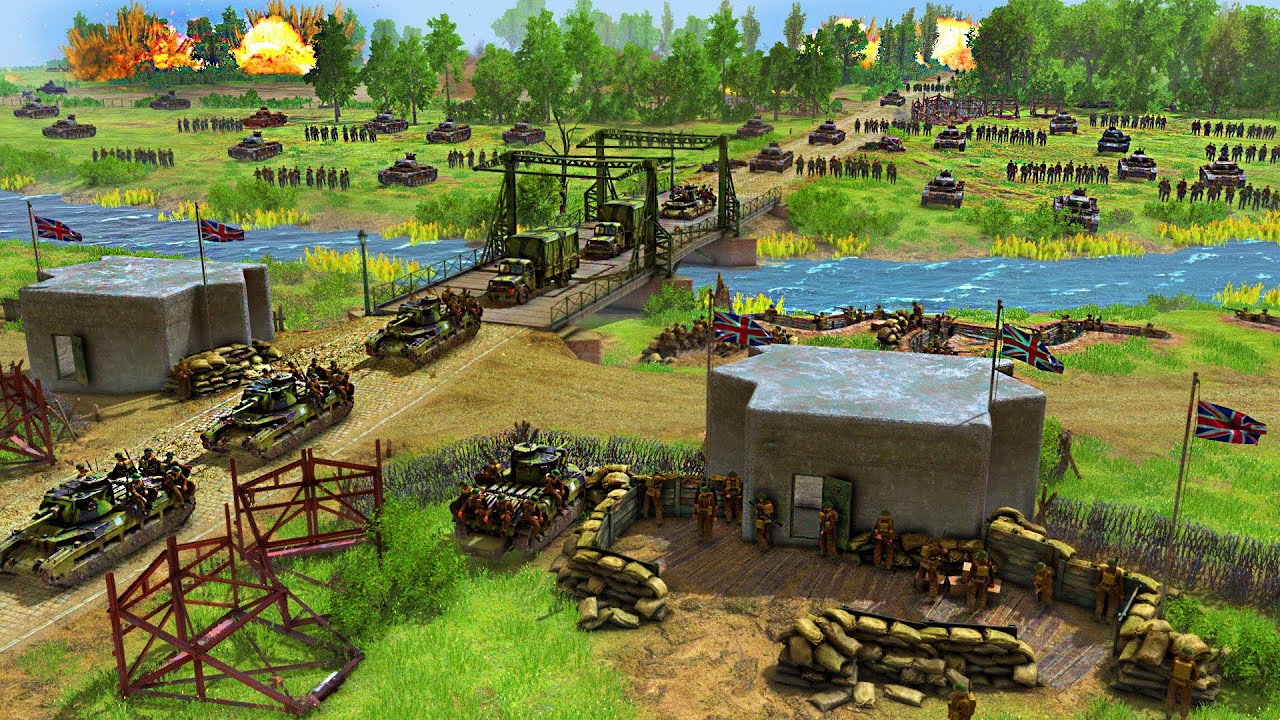 Can WW2 BRIDGE DEFENSE Hold Under Siege while BRITISH ARMY Evacuates ...
