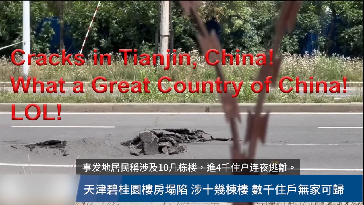 In Tianjin, China, more than a dozen buildings collapsed and tilted ...