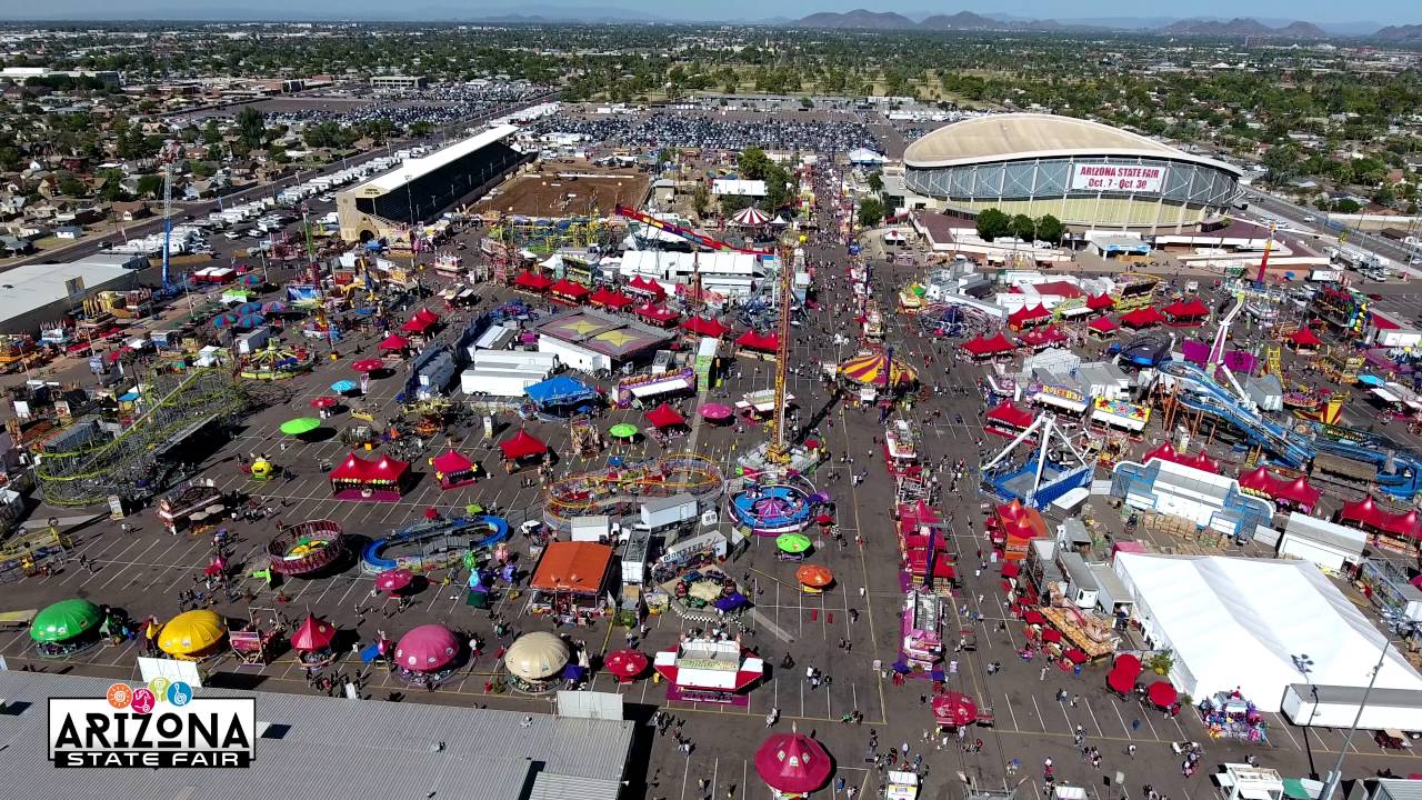 Arizona State Fair (4K Aerial) - YouTube