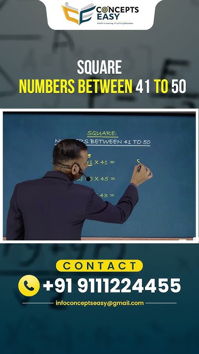 Simple Trick to Find Square of Numbers Between 41 To 50 | Square Trick| #mathstricks # ...