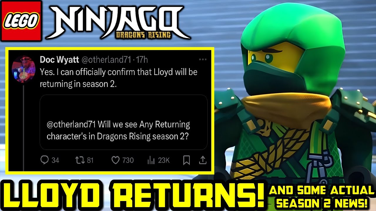 Lloyd IS BACK in Season 2!!! 😱 And some actual Ninjago Dragons Rising ...