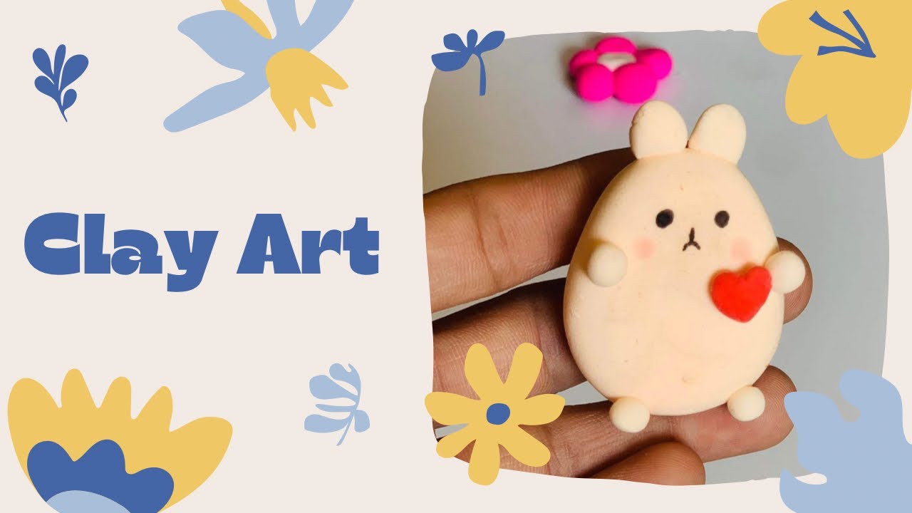 Clay art | cute clay craft idea 🫶🏻. #clayart #claycraft - YouTube
