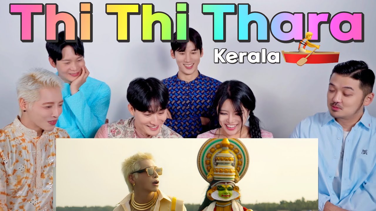 K-drama actors react to Malayalam "Thi Thi Thara" by K-pop Singer💜#AOORA #LandedinKorea - YouTube