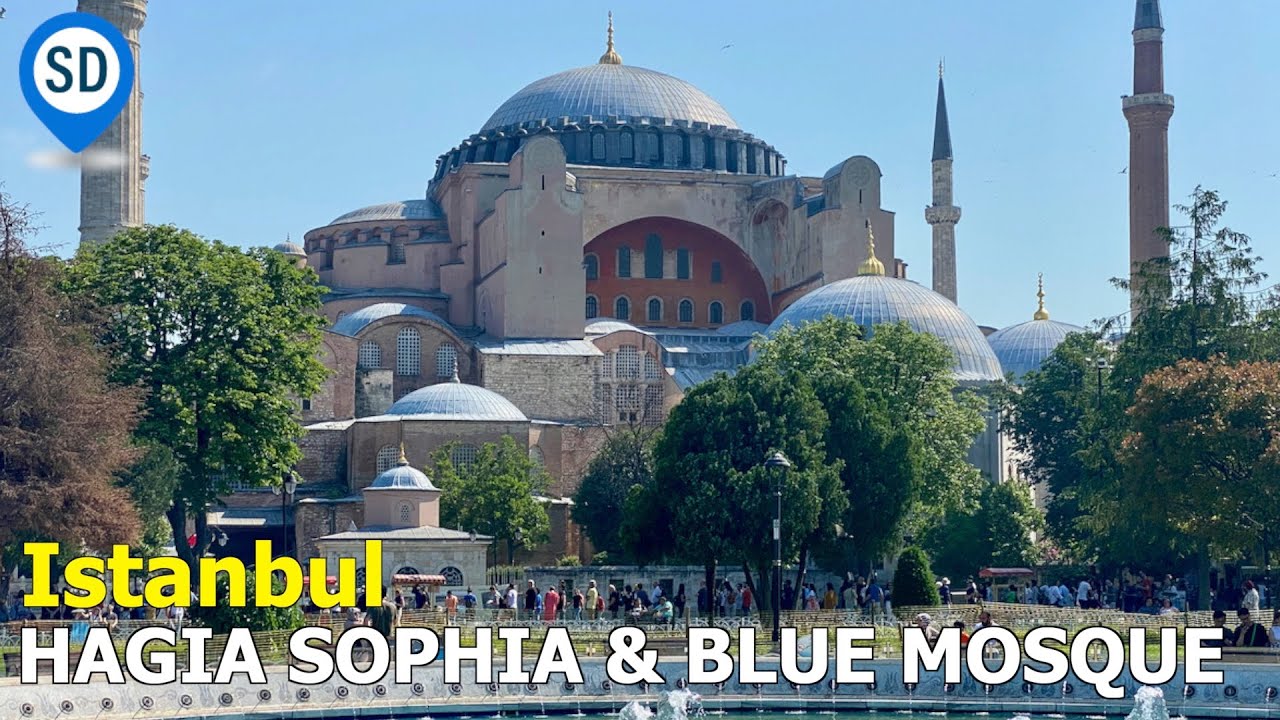 Blue Mosque And Hagia Sophia