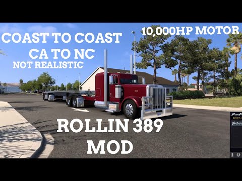 Fastest coast to coast tip Ca to nc in American truck simulator ...