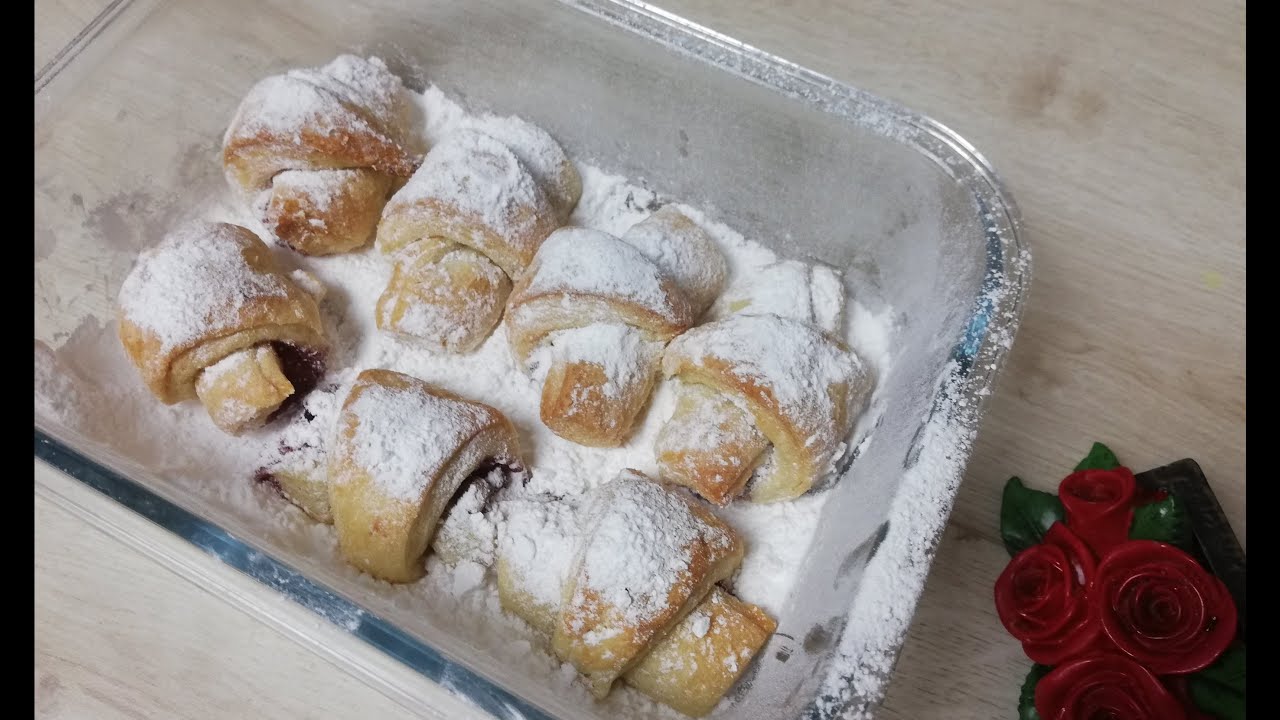 Plum Jam Crescent Cookies Recipe - YouTube