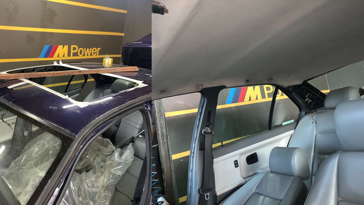 BMW E36 3 KASA 1996 MODELÇIKMA ORJİNAL SUNROOF MONTAJI - YouTube