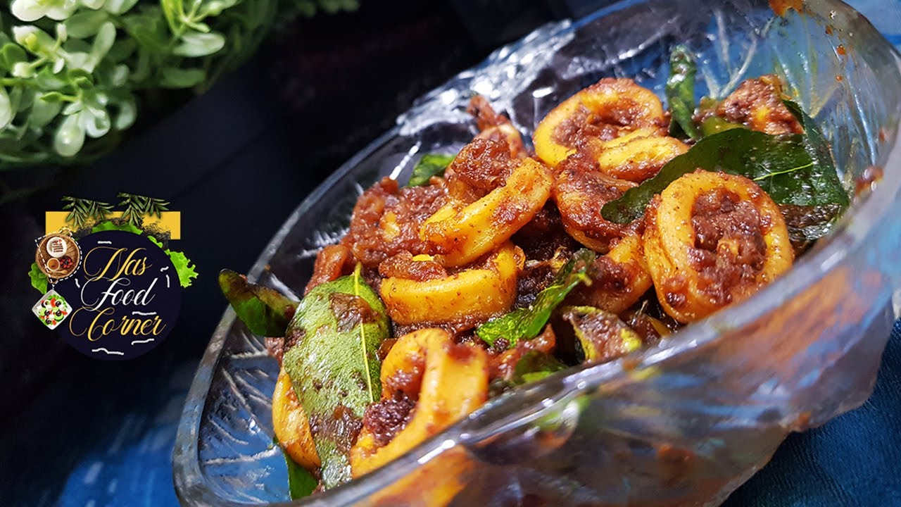 Koonthal Fry | Kanava Fry | Squid Stir Fry | Koonthal Porichathu - YouTube