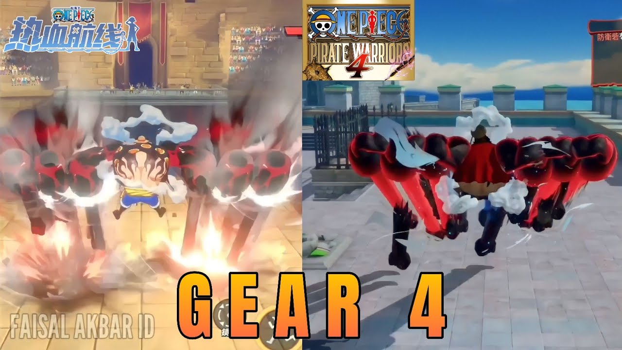 LUFFY GEAR 4 BOUNDMAN MOVESET COMPARISON - One Piece Fighting Path x ...