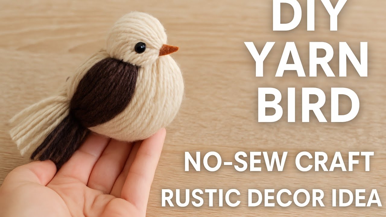 "DIY Yarn Bird | Cozy Home Decor Made from Yarn" - YouTube