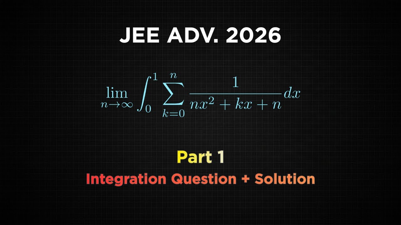 Hardest Integration Question | JEE Advanced 2026 - YouTube