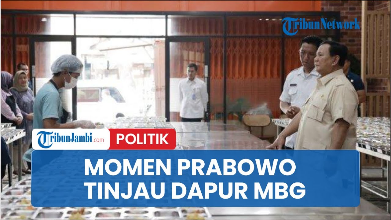 Momen Prabowo Tinjau Dapur Makan Bergizi Gratis di Rawamangun - YouTube