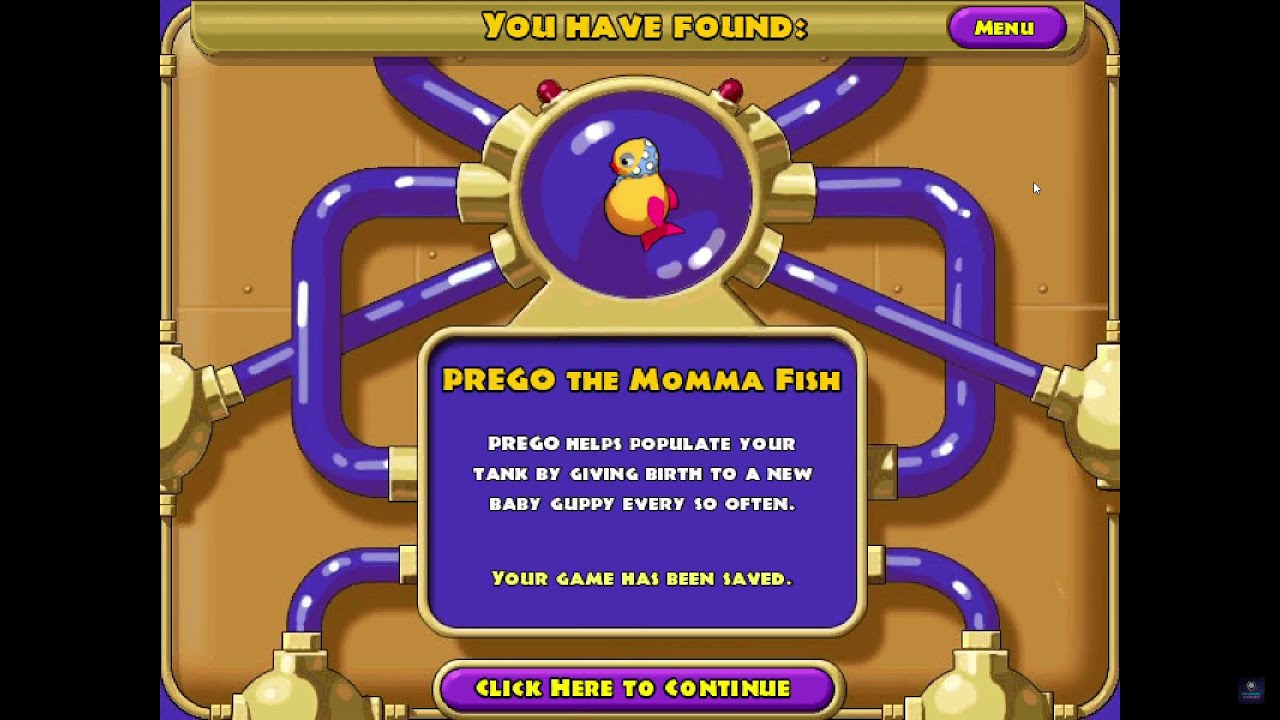 Prego the Momma Fish - Insaniquarium Deluxe Tank 1-4 - YouTube