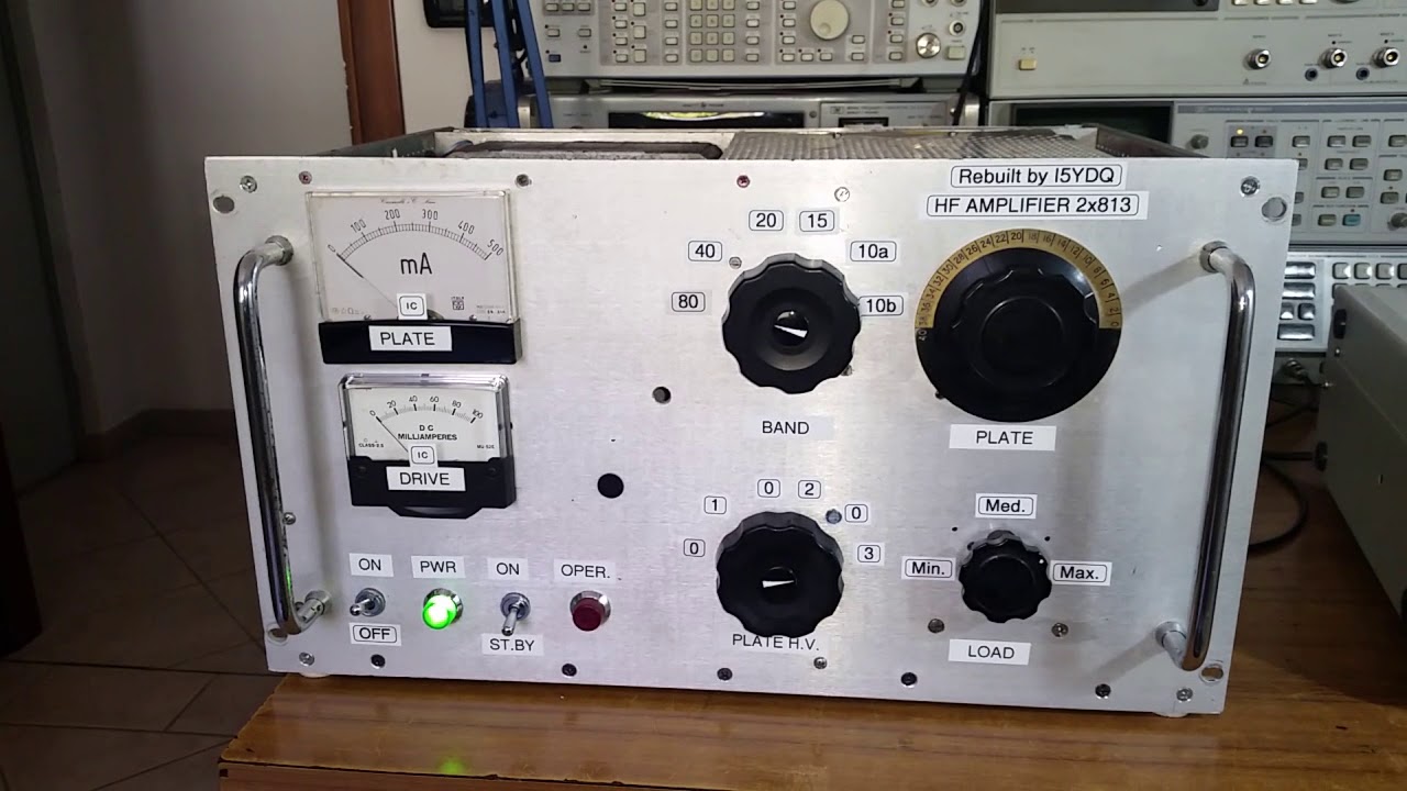 Rebuilt Power Amplifier HF 2 X 813 YouTube Rebuilt Power Amplifier HF 2 X 813 YouTube