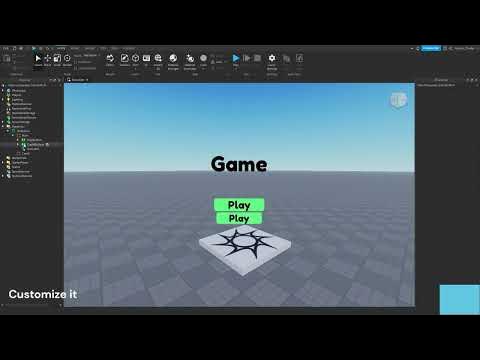 How to make a MAIN MENU ROBLOX STUDIO - YouTube
