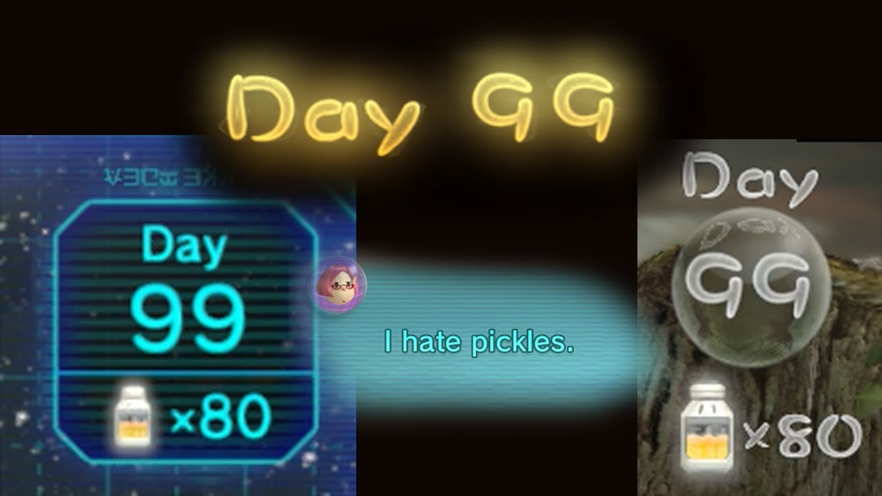 Pikmin 3: Getting a game over on Day 99 and getting pass Day 99 - YouTube