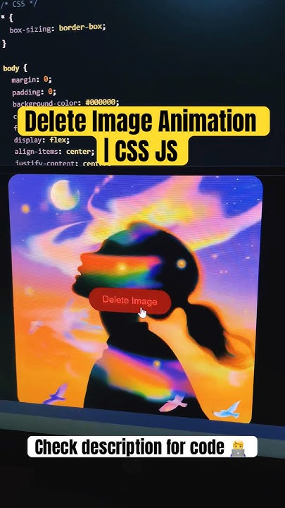 Delete Image Animation | CSS JS #webdesign #coding #shorts - YouTube