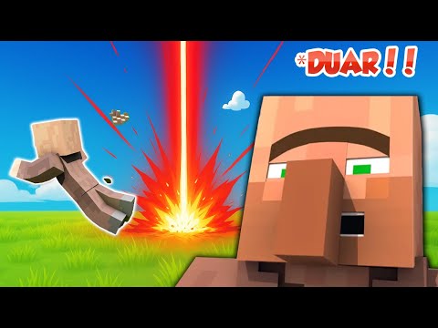 AKU SIKSA VILAGER INI DENGAN LASER TERDAHSSYAT YANG JATUH DARI LANGIT !!!