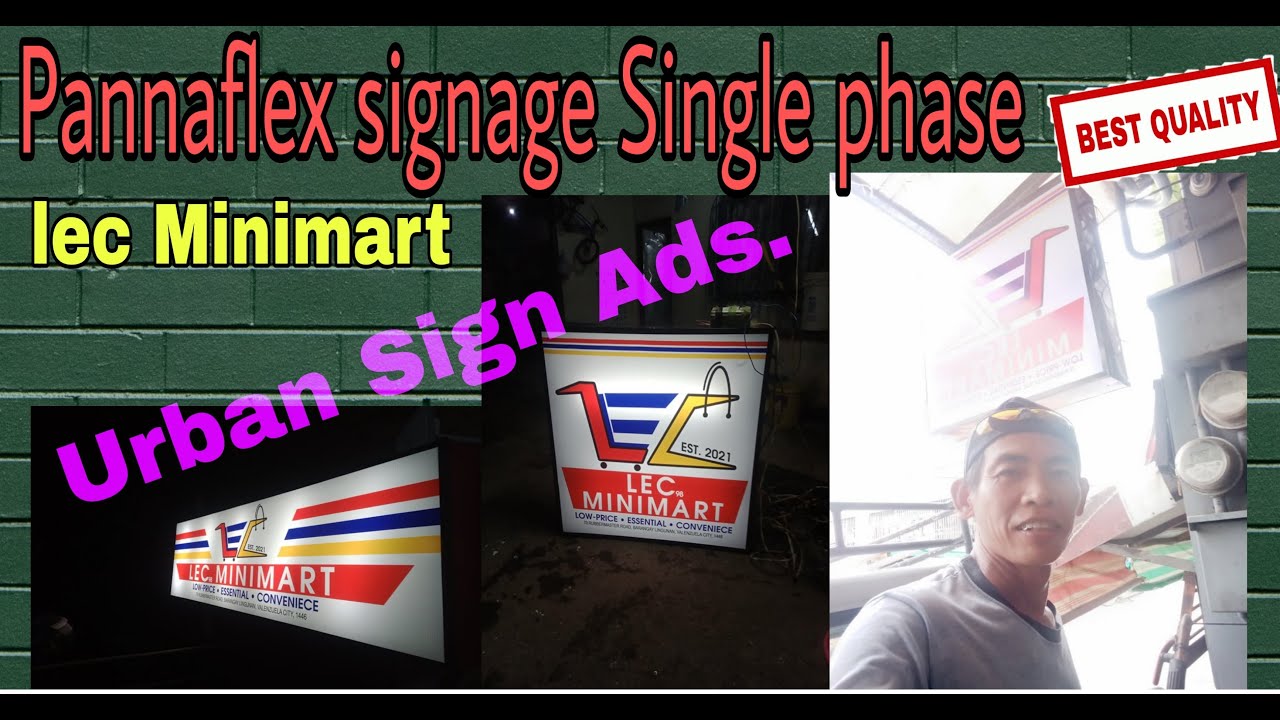 Panaflex signage single phase | 2 projects in one! - YouTube