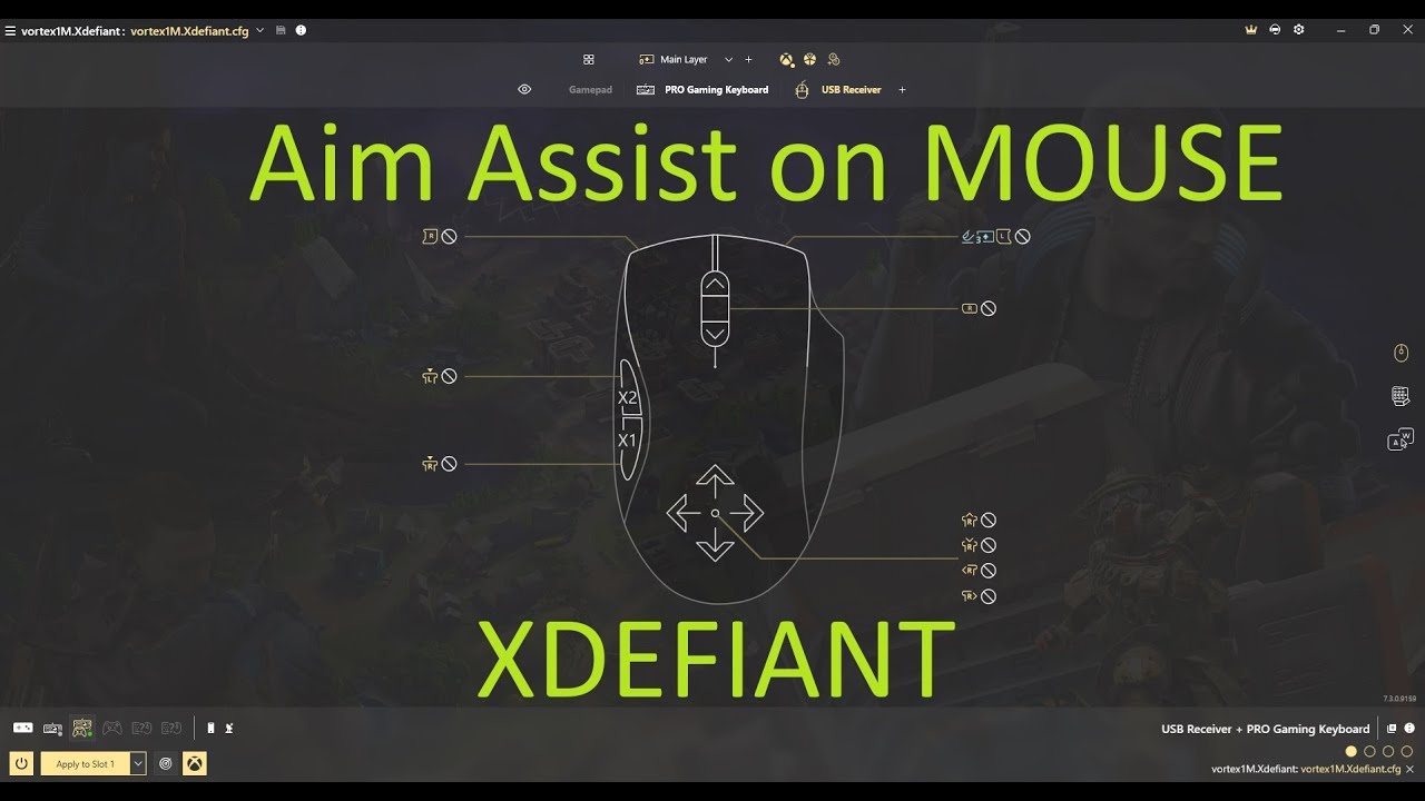 AIM ASSIST on MOUSE: XDEFIANT config, settings and gameplay. reWASD - YouTube