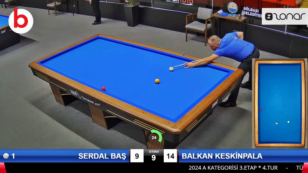 SERDAL BAŞ vs BALKAN KESKİNPALA | 3 Cushion Billiards Championship ...