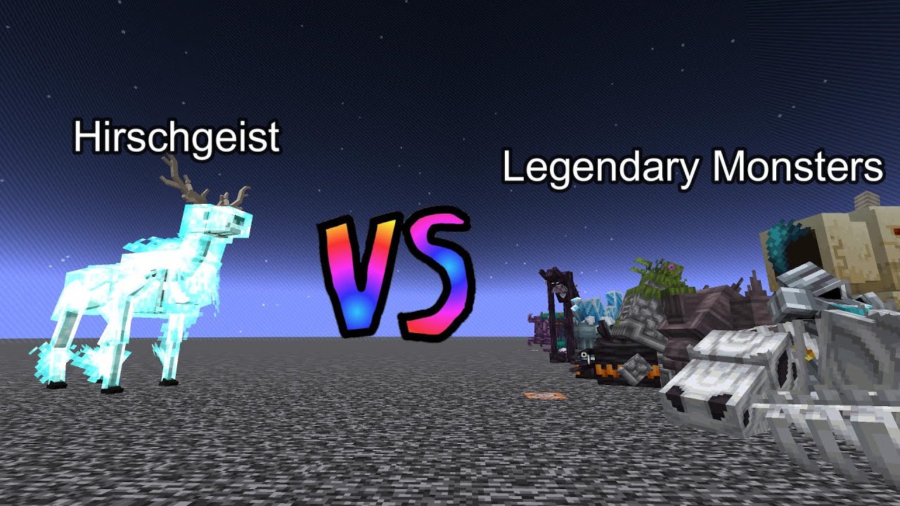 Hirschgeist vs Legendary Monsters | Minecraft Mob Battle - YouTube