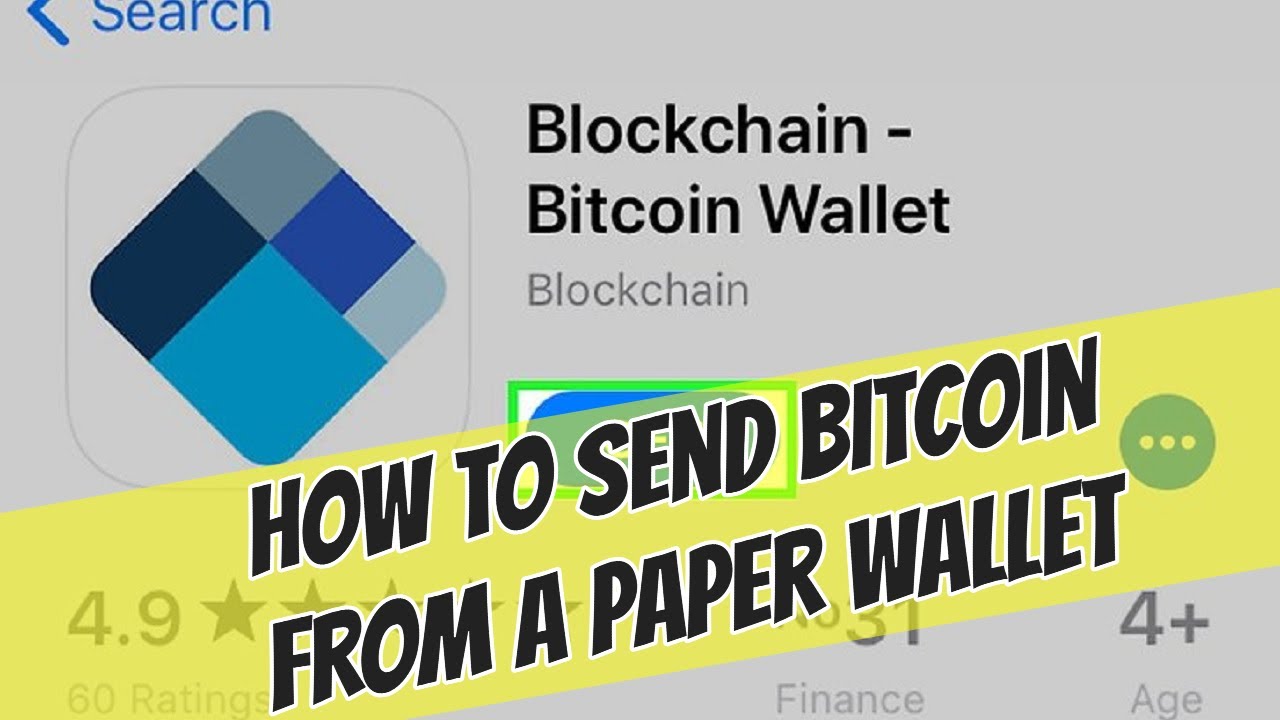 How to Send Bitcoin from a Paper Wallet - YouTube