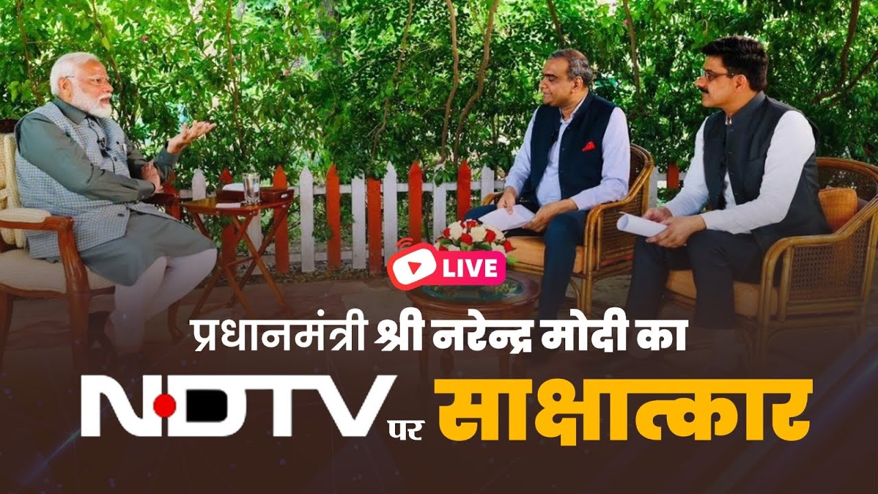 LIVE: PM Shri Narendra Modi's Interview to NDTV. - YouTube