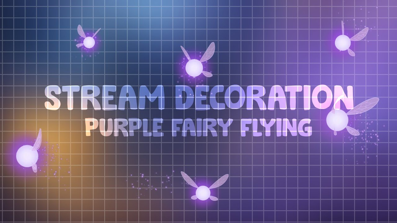 Stream Decoration: Magical Purple Fairy Flying / Fairy Tale Twitch ...