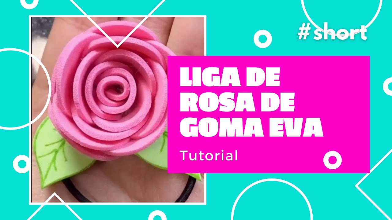 Tutorial de liga con rosa de goma eva/ foamy ig: crush4nails - YouTube