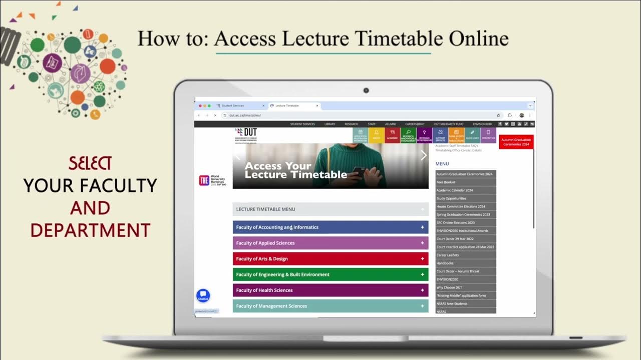 How to Access Lecture Timetable Online Video Guide English - YouTube