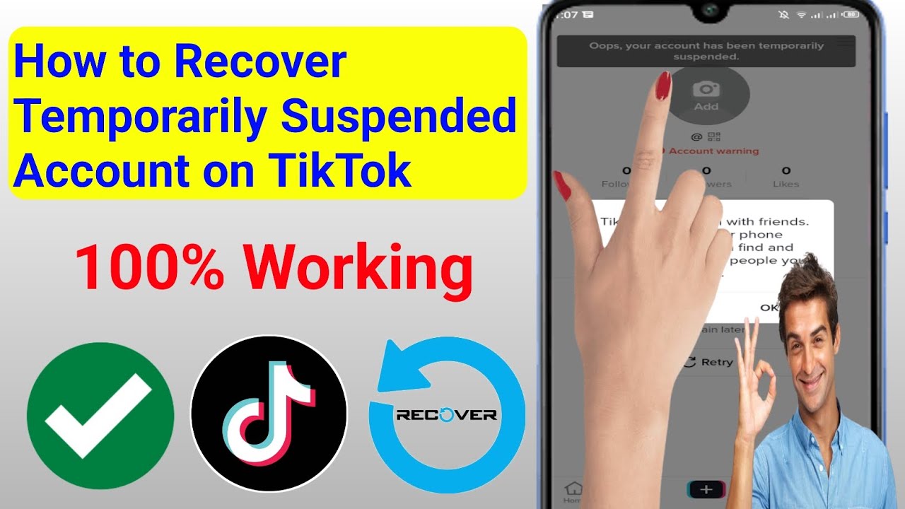 How to Fix TikTok Account has been temporarily suspended Problem ...