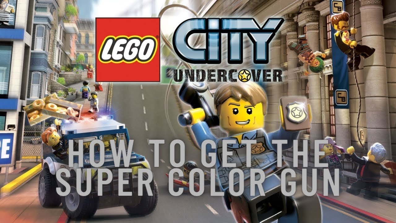 Lego City Undercover How To Unlock Super Colour Gun Red Brick Cheat ...